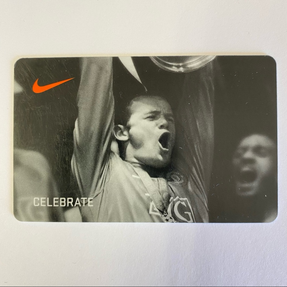 Super Rare Vintage Wayne Rooney Nike Card - Gem